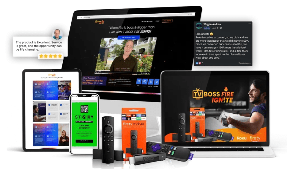TV Boss Fire Review: Make TV Channels & $ From Home!